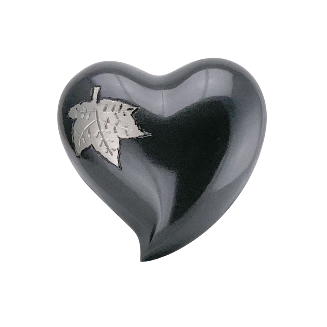 Eternal Falling Leaf Heart - Go Cremation